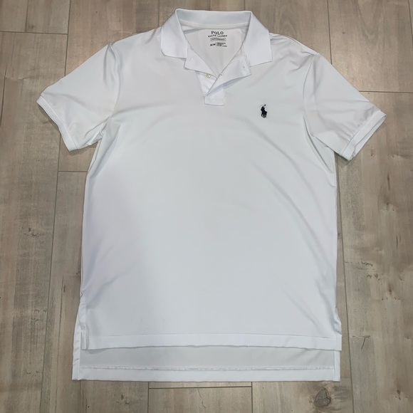 Polo Ralph Lauren | Shirts | Polo Ralph Lauren White Performance Polo ...